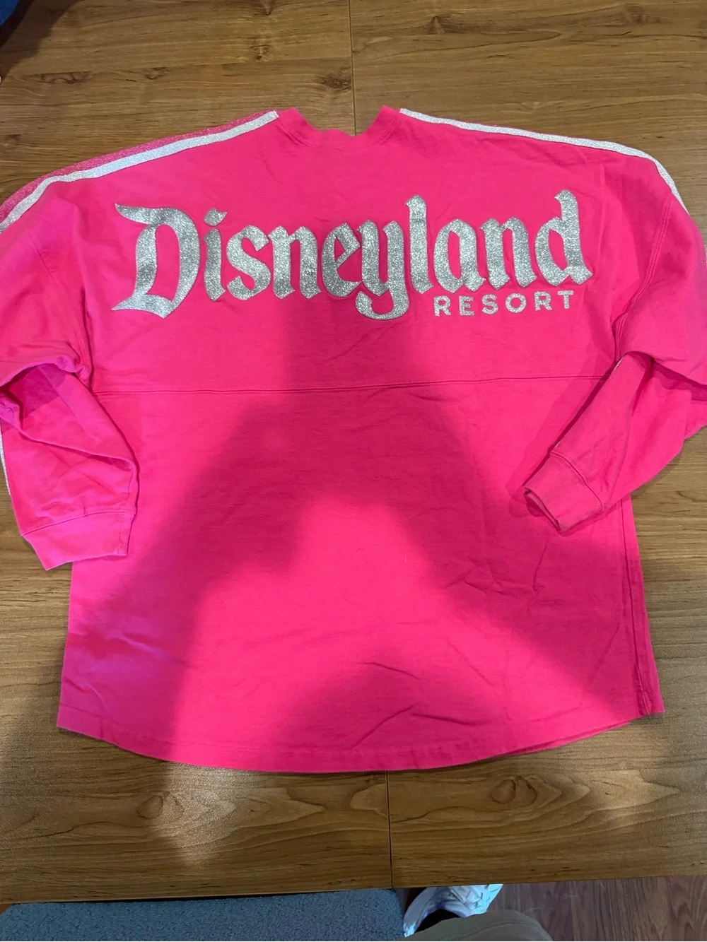 SPIRIT JERSEY | Tops | Disneyland Hot Pink And Silver Spirit Jersey Xl ...